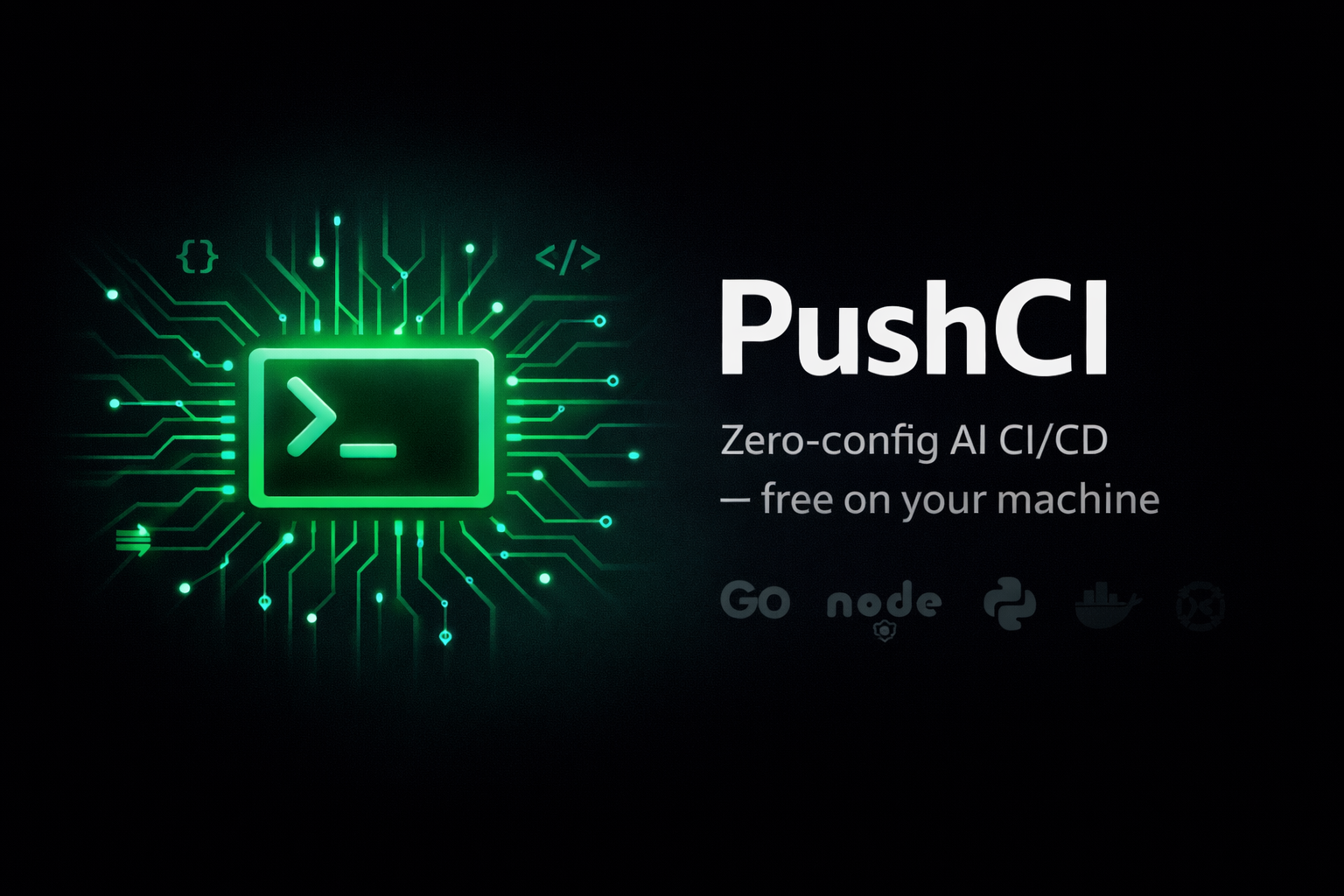PushCI — AI-Native Zero-Config CI/CD | Free Forever